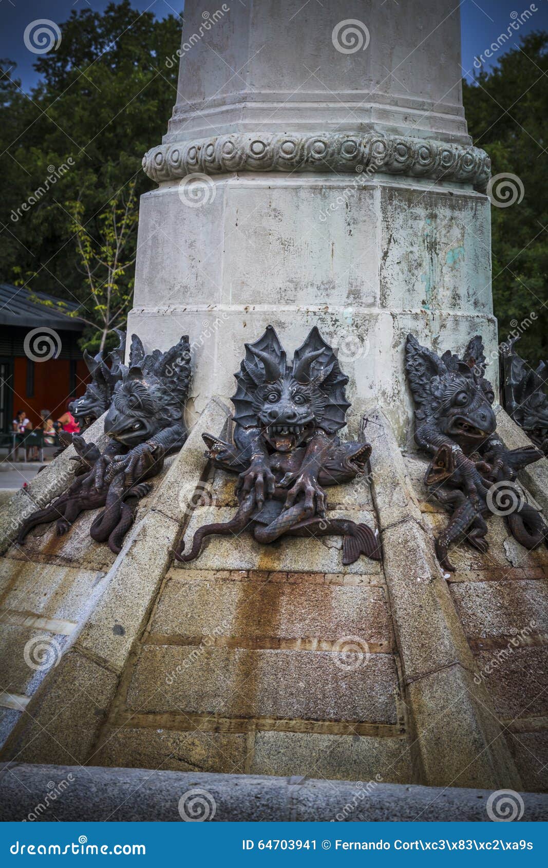 Creature, Devil Figure, Bronze Sculpture with Demonic Gargoyles ...