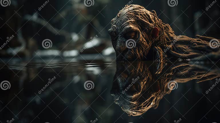 A Creature is Floating in the Water with Its Head in the Water and it S ...