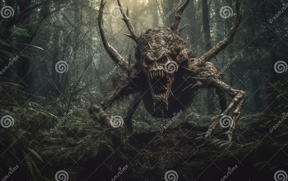 Creature of the Forest. Created by Generative Artificial Intelligence ...