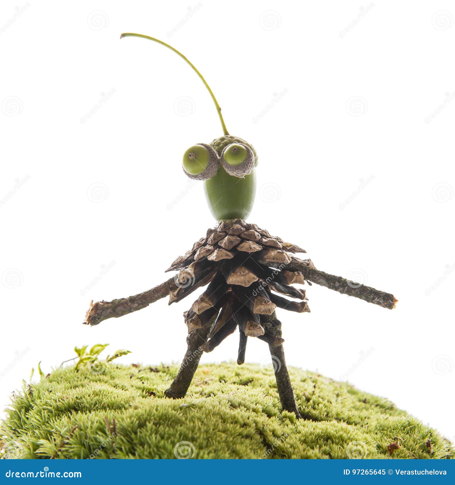 Creature Made from Natural Materials Stock Image - Image of artwork ...