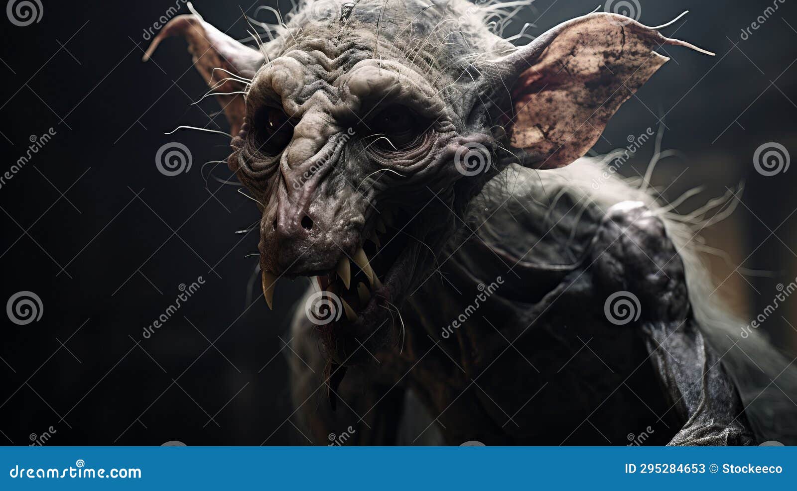 Spooky Goblin Academia: Hyper-realistic Wire Creature With Withered Rat ...