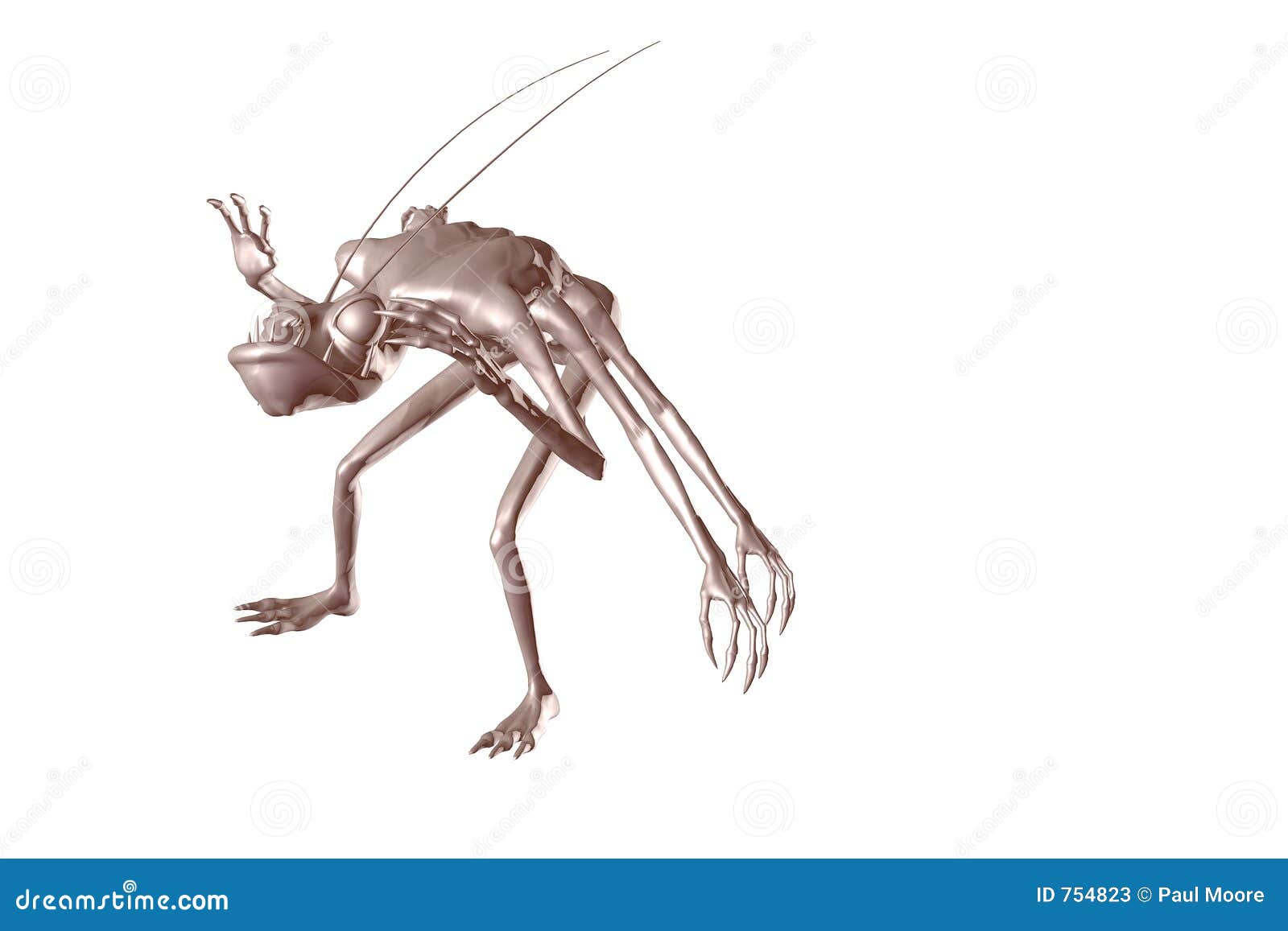 The Creature of Steel stock illustration. Illustration of teeth - 754823