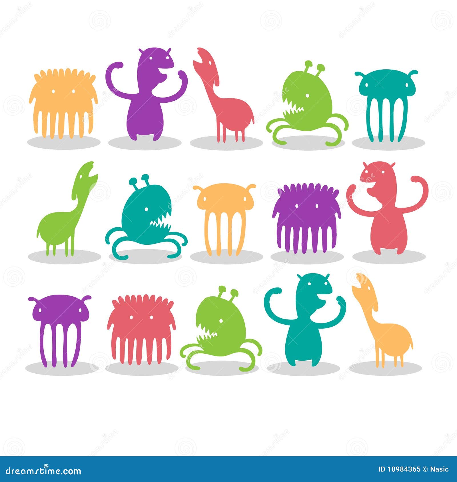 Creatures Cartoon Vector | CartoonDealer.com #10984365