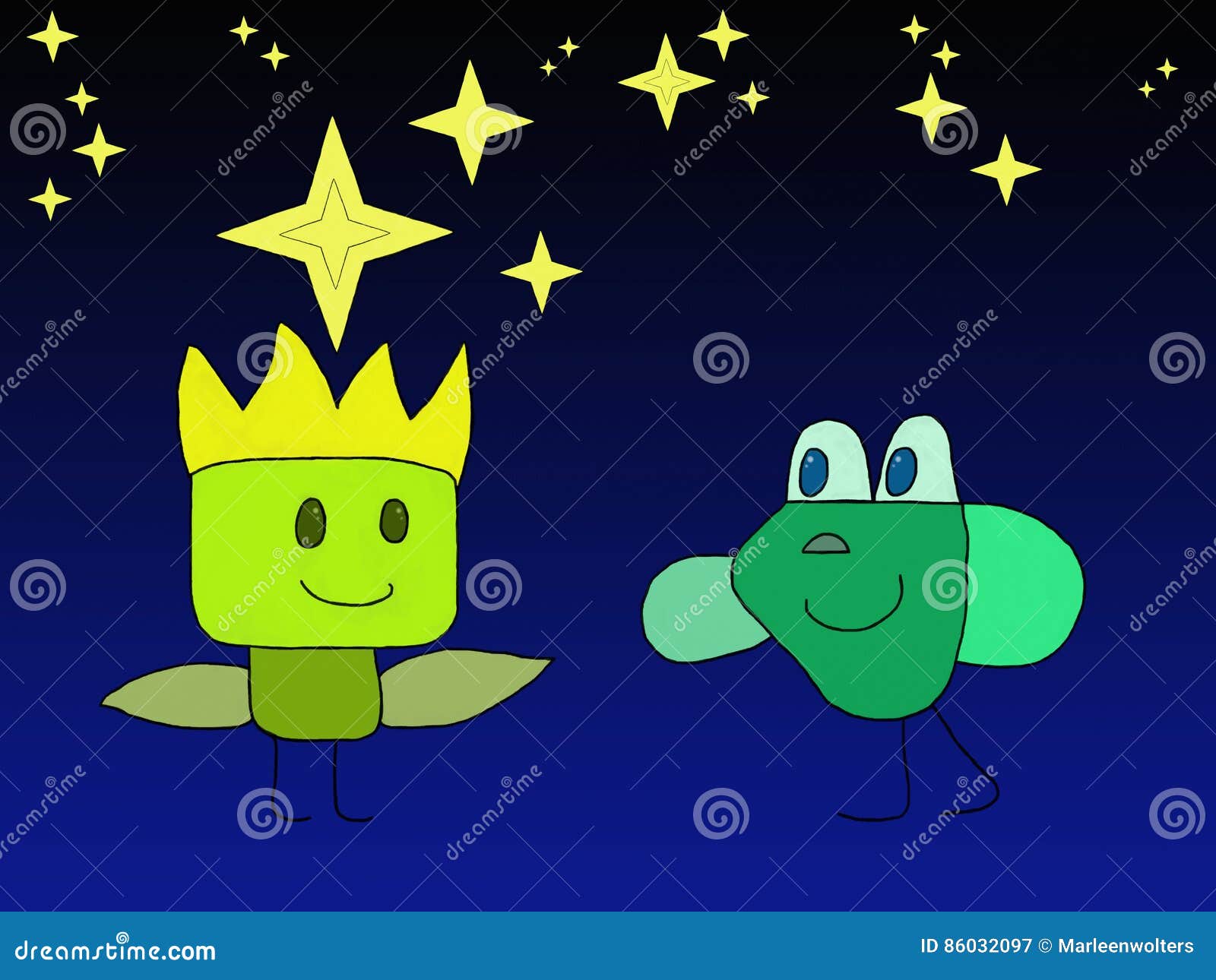 Creatures by night stock illustration. Illustration of digital - 86032097