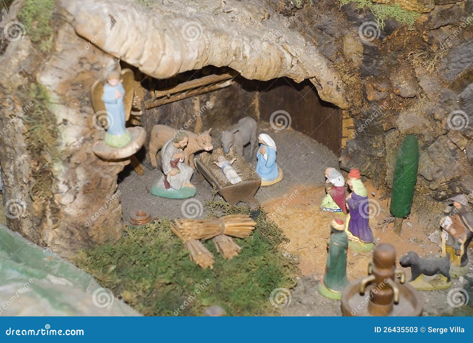 Creche stock image. Image of faith, catholic, joseph - 26435503