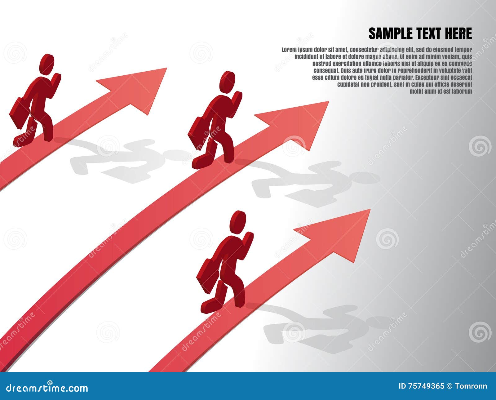 Crecimiento Del Negocio Progresivo Ilustración del Vector - Ilustración ...