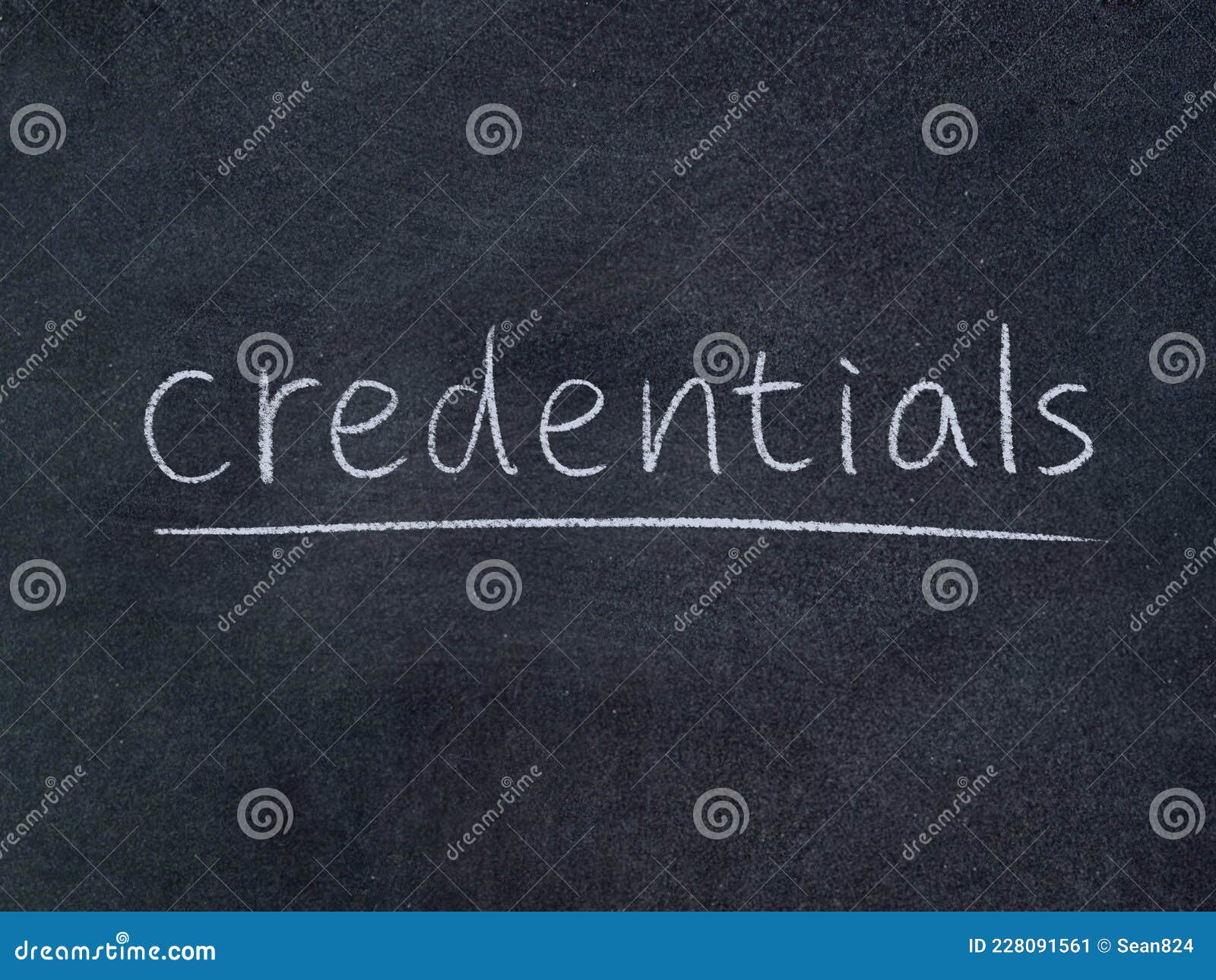 Credentials Word On White Stock Photo | CartoonDealer.com #306938658