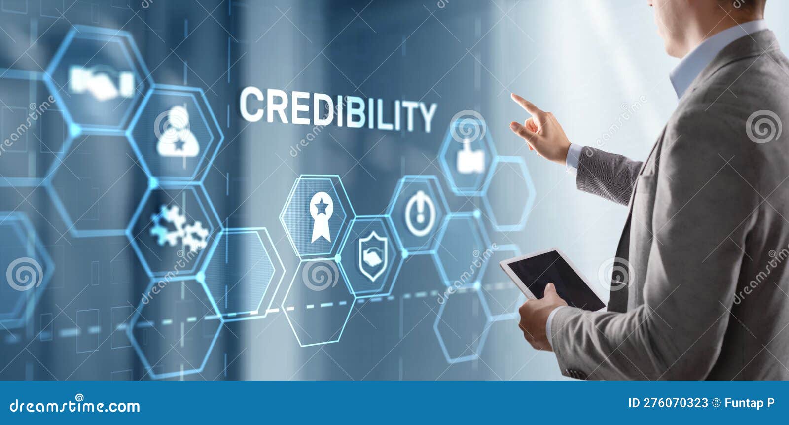 Credibility Improvement. Modern Business Solution Concept Stock ...