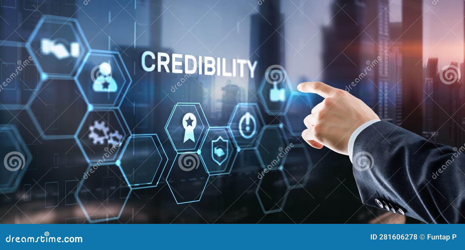 Credibility Improvement. Modern Business Solution Concept Stock Photo ...