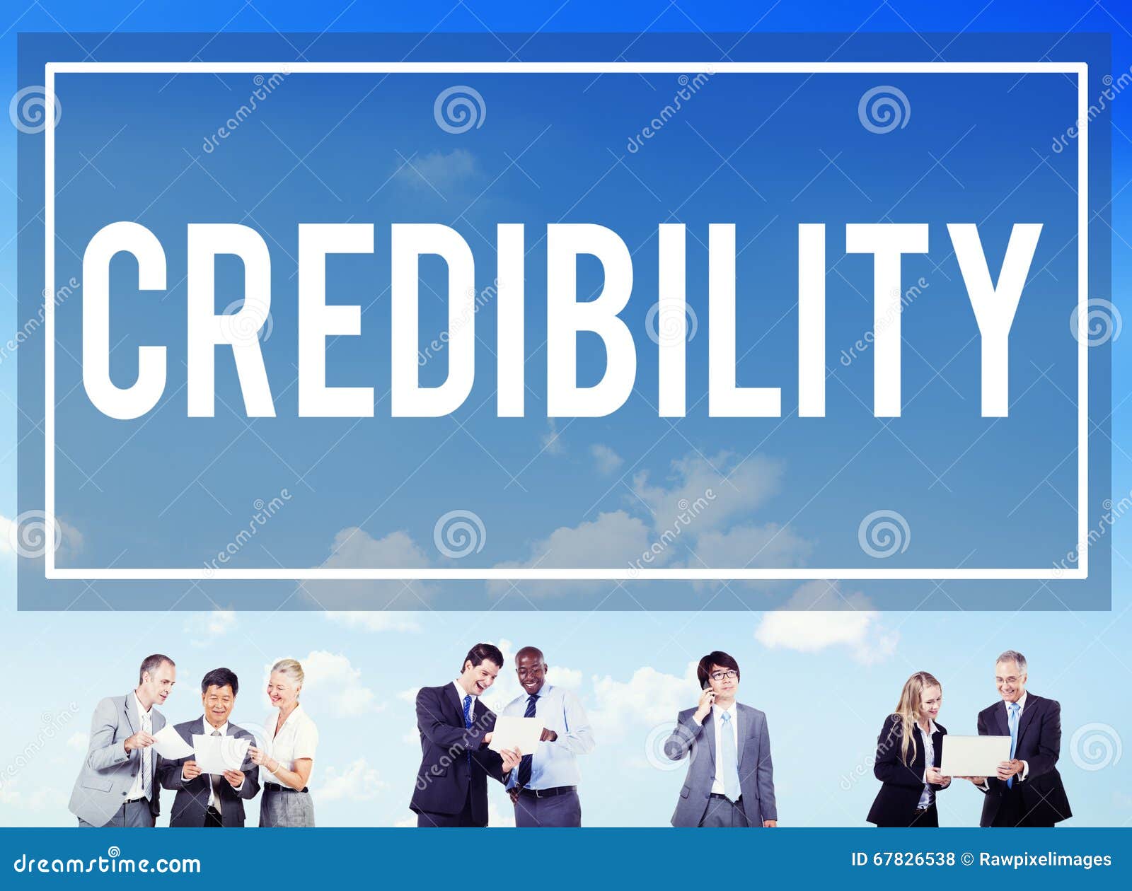 Credibility Partnership Determination Inspiration Concept Stock Photo ...