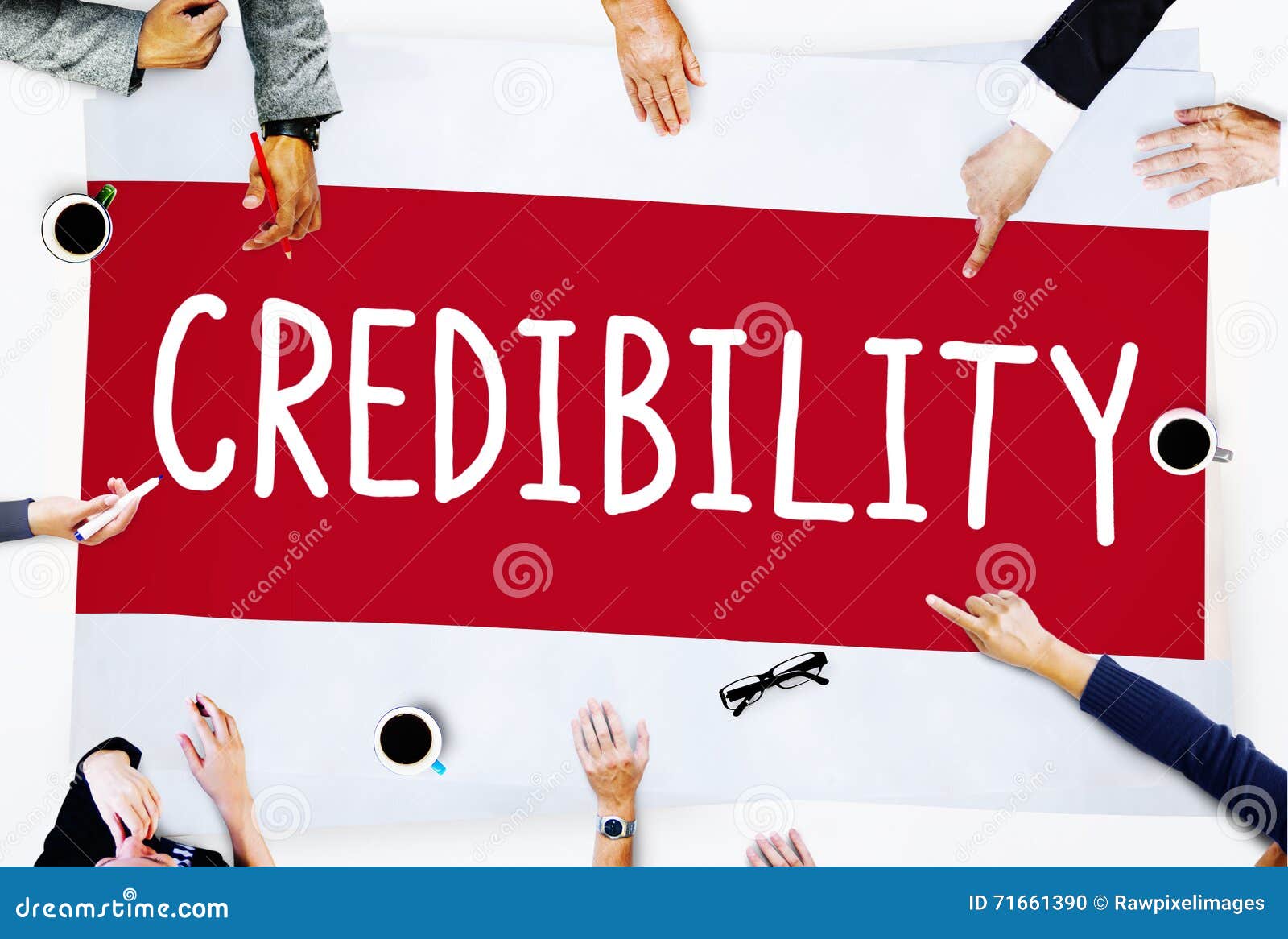 Credibility Partnership Determination Inspiration Concept Stock Photo ...