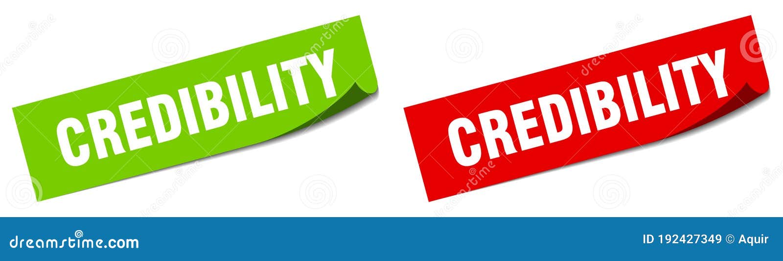Credibility Sticker. Credibility Sign Set Stock Vector - Illustration ...