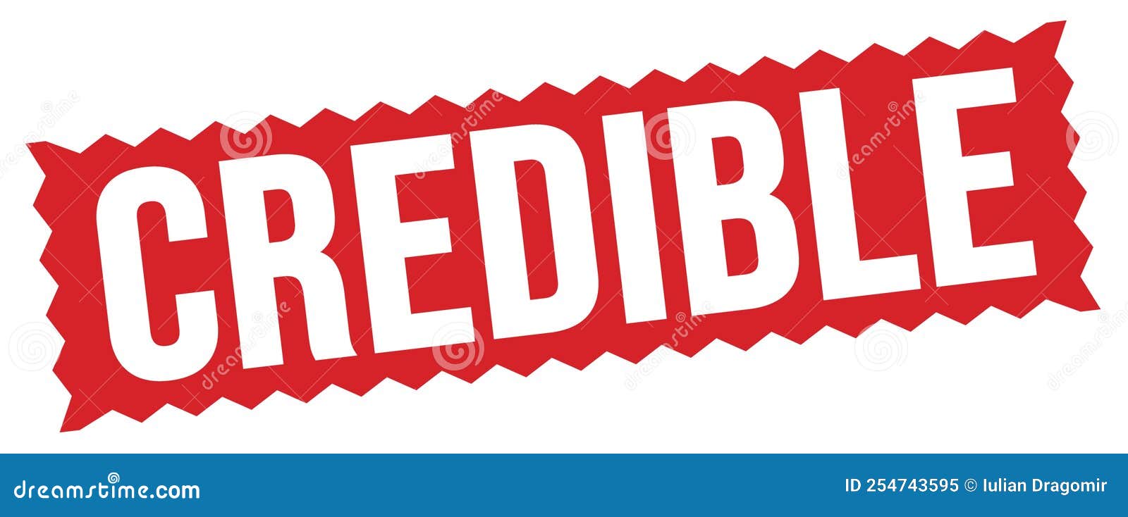 CREDIBLE Text Written On Red Stamp Sign Royalty-Free Stock Photography ...