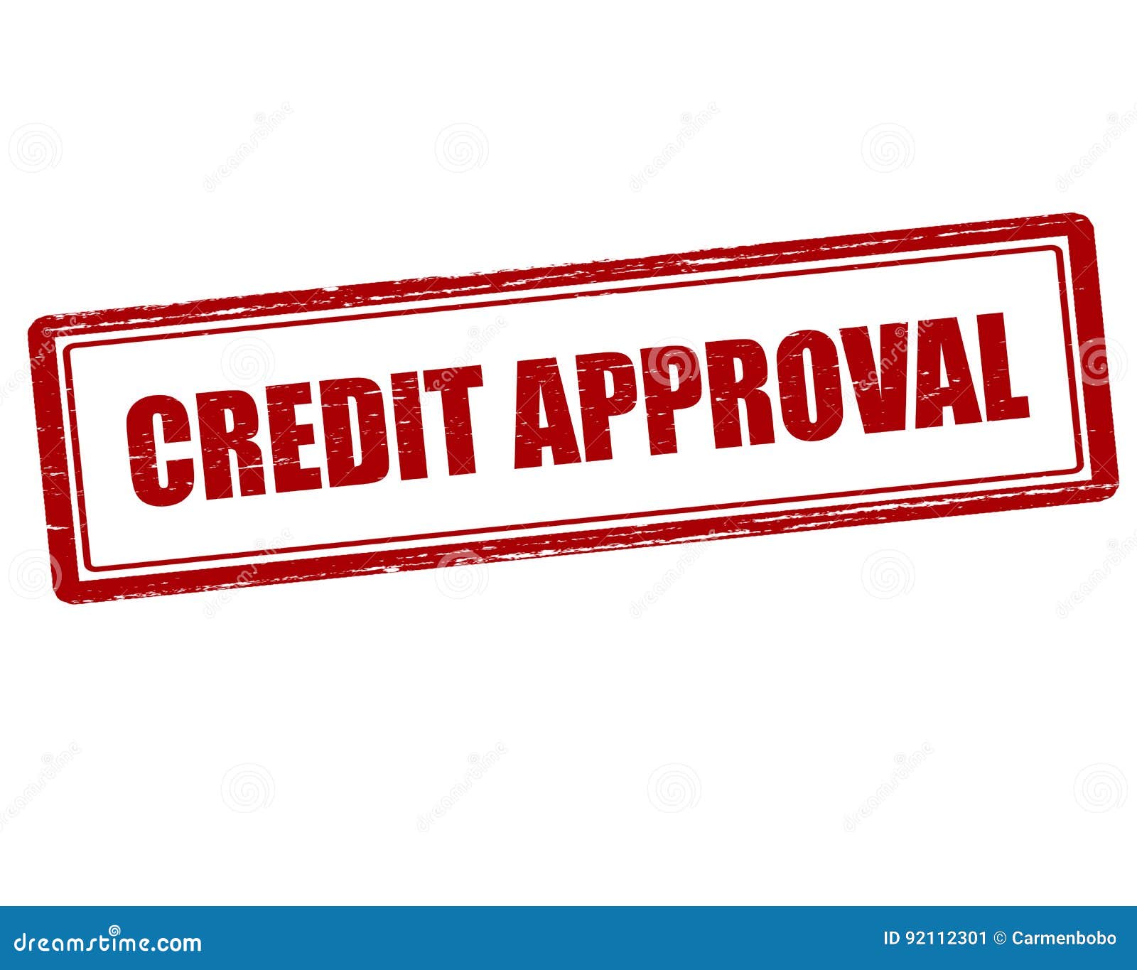 Credit approval stock illustration. Illustration of concept - 92112301