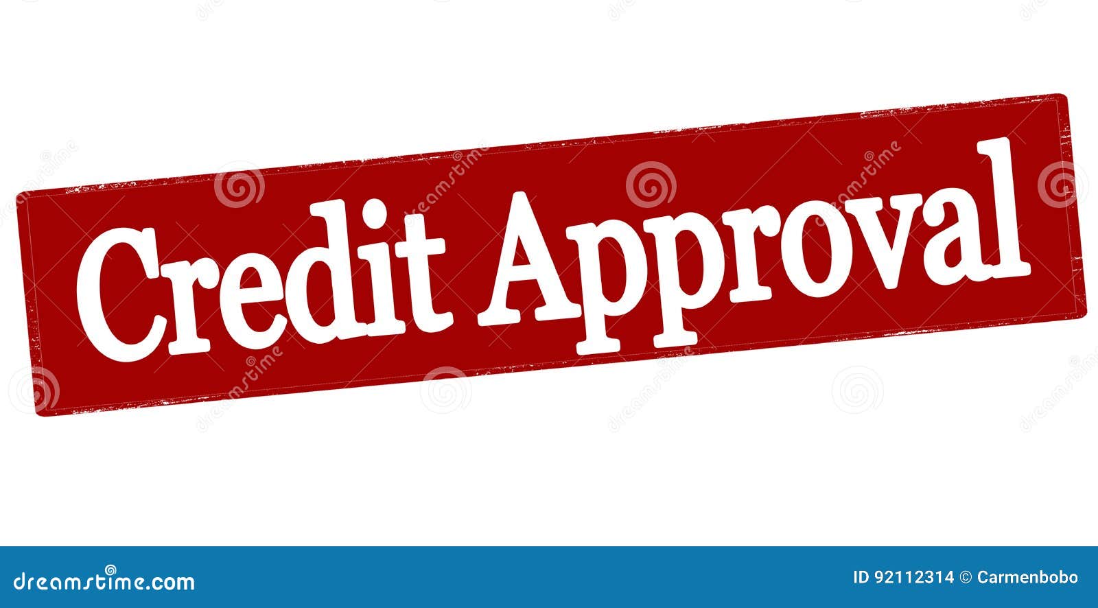 Credit approval stock illustration. Illustration of concept - 92112314