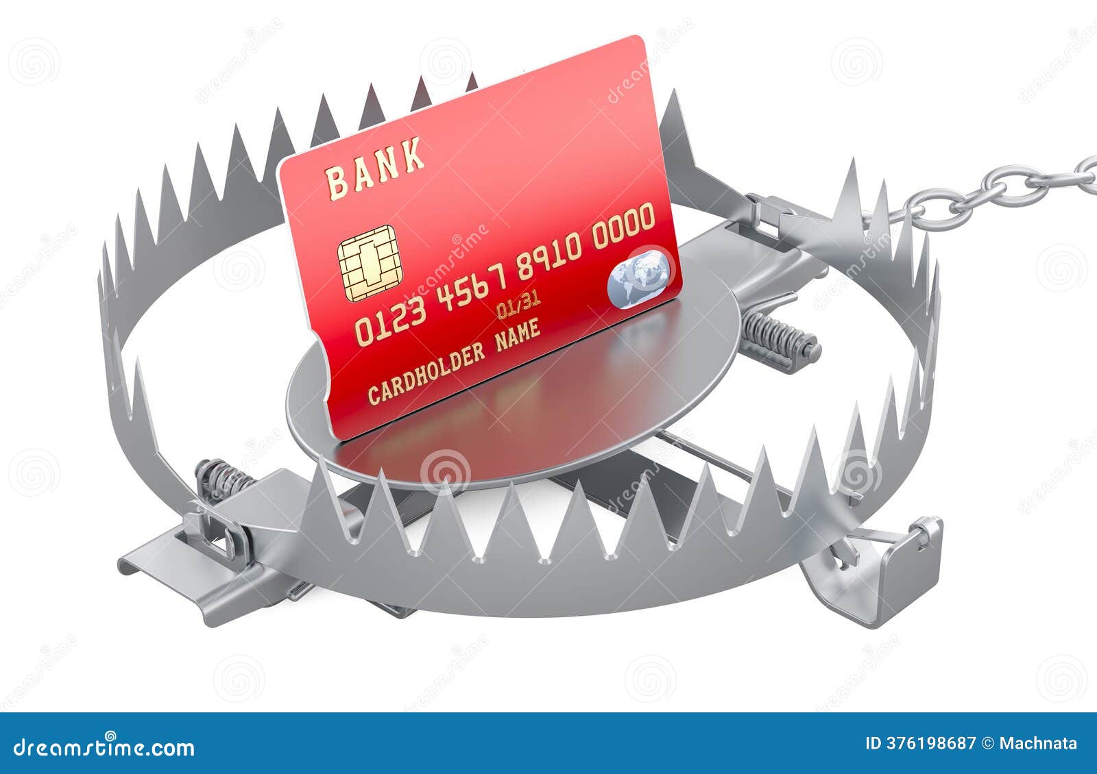 Trap Concept. The Businessman Is Caught And Enslaved Vector Illustration | CartoonDealer.com ...