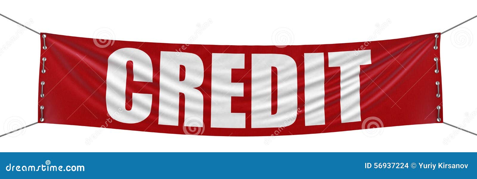 Credit Banner (clipping Path Included) Stock Illustration ...