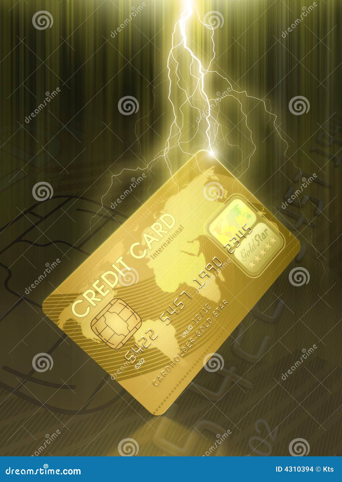 Credit Card stock illustration. Illustration of payment - 4310394