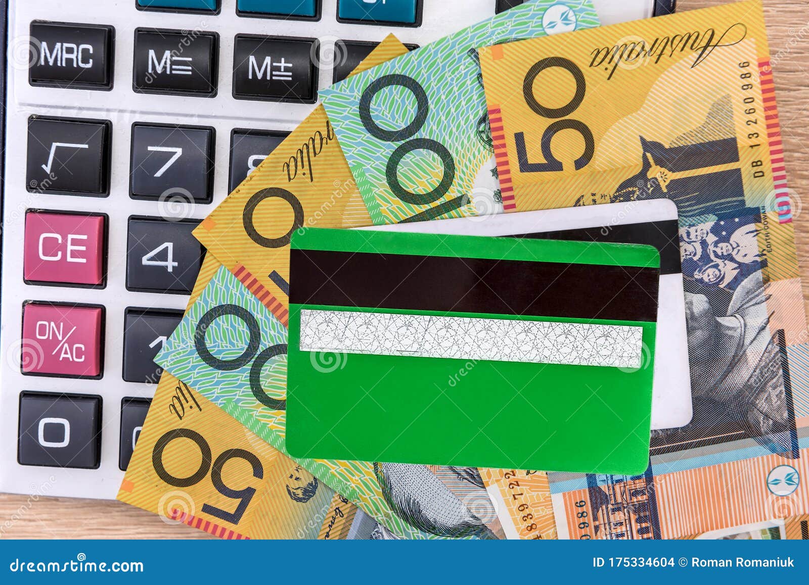 Credit Card on Australian Dollar Close Up Stock Photo - Image of close ...