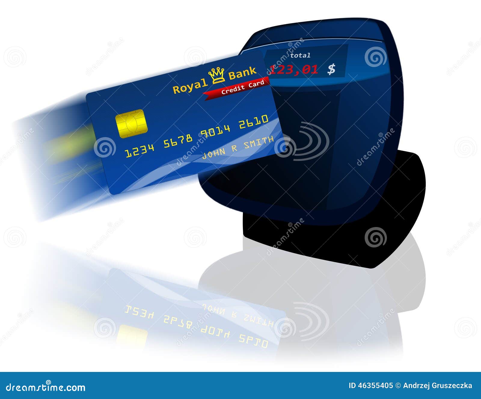 Credit card bank reader stock image. Image of cashier - 46355405