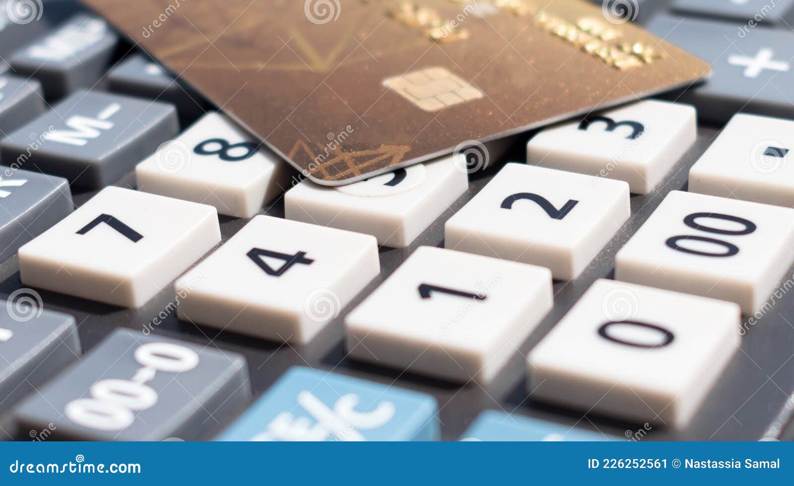 Credit Card on a Calculator Stock Image - Image of credit, financial ...