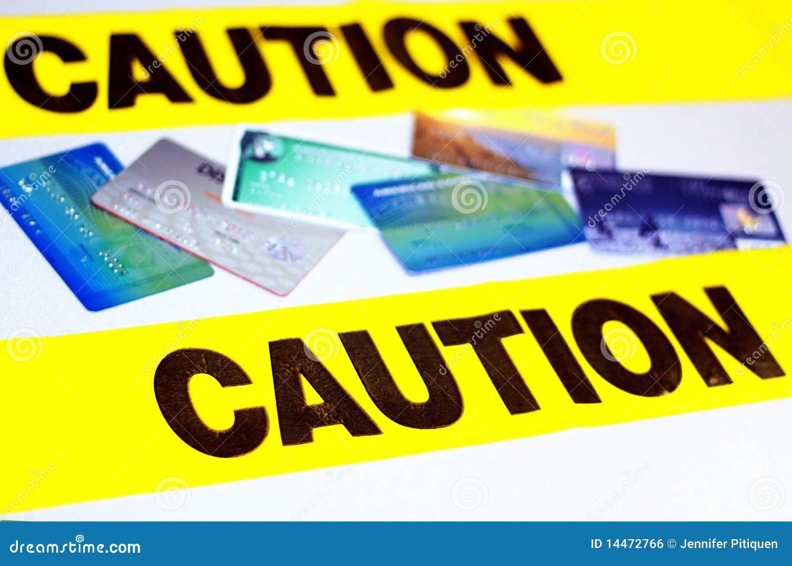Credit Card Caution stock photo. Image of banking, american - 14472766