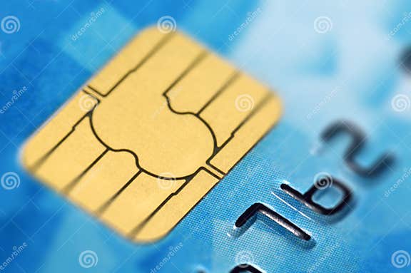 Credit Card with Chip stock image. Image of commerce, monetary - 2451083