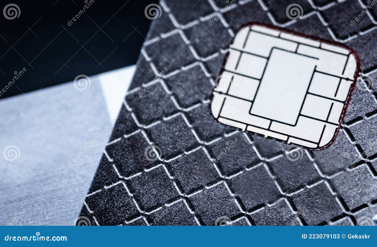 Credit card with chip stock image. Image of banking - 223079103