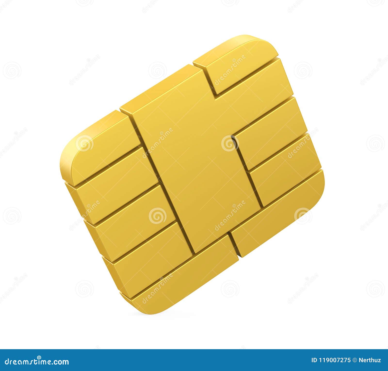 Credit Card Chip Isolated stock illustration. Illustration of financial ...