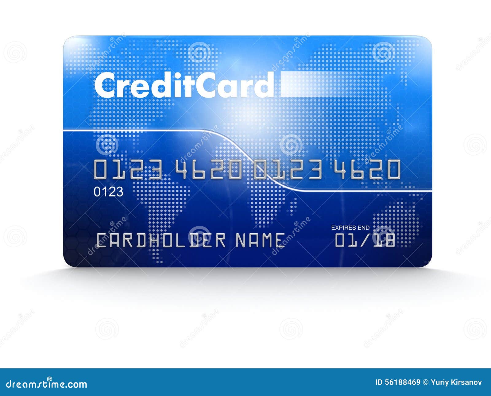 Credit Card (clipping Path Included) Stock Illustration - Illustration ...