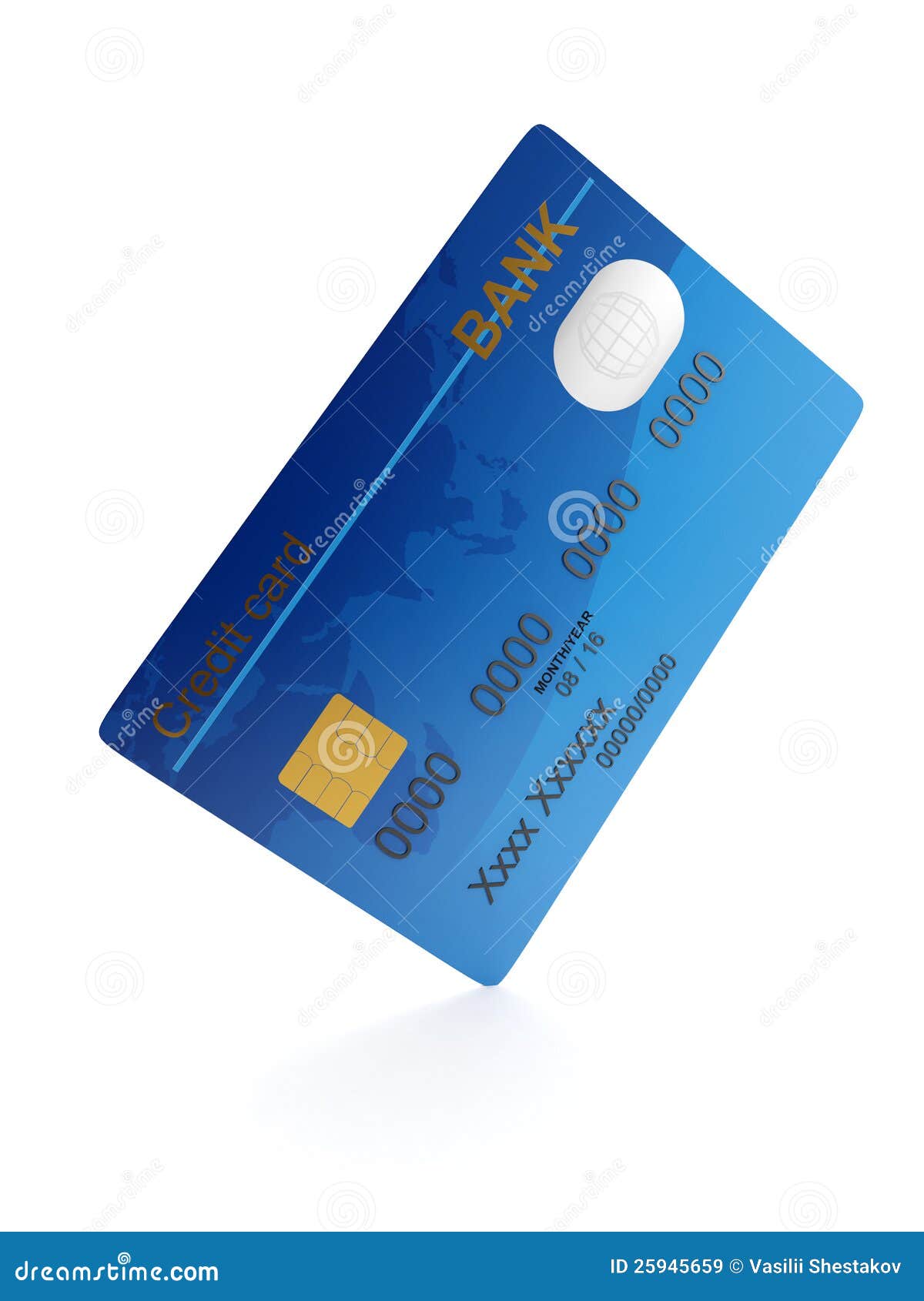 Credit card close-up stock illustration. Illustration of objects - 25945659