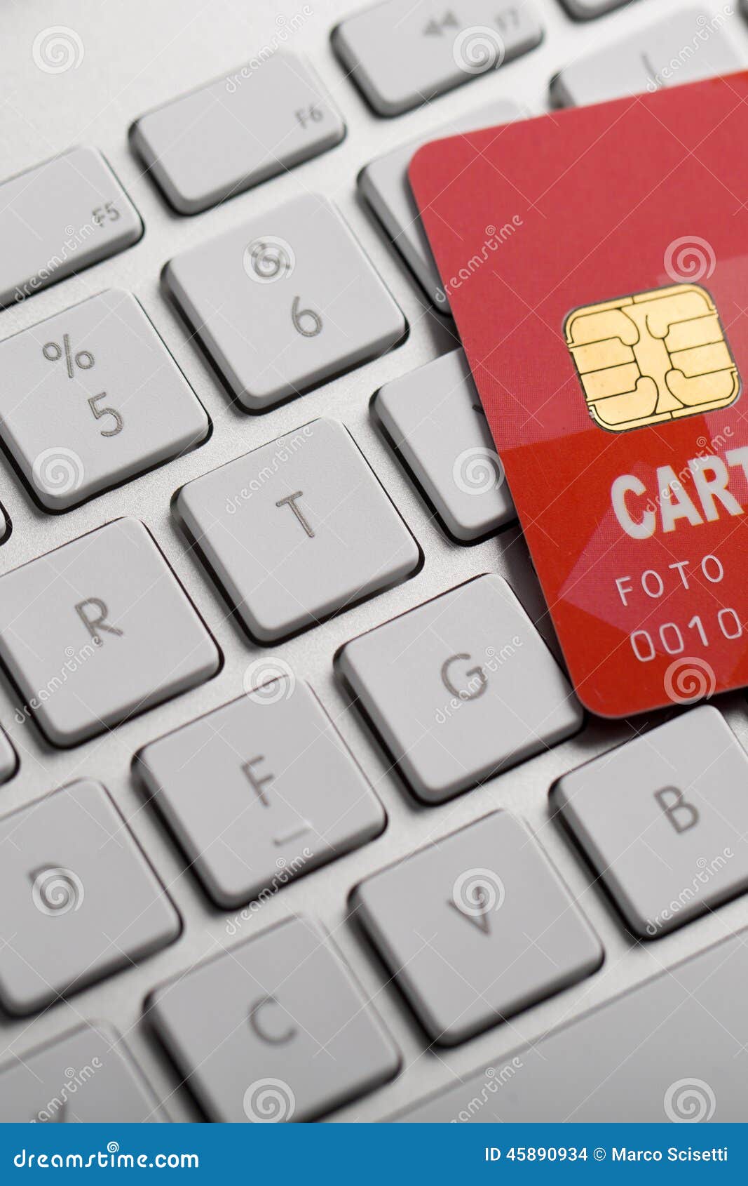 Credit Card on a Computer Keyboard Stock Photo - Image of business ...