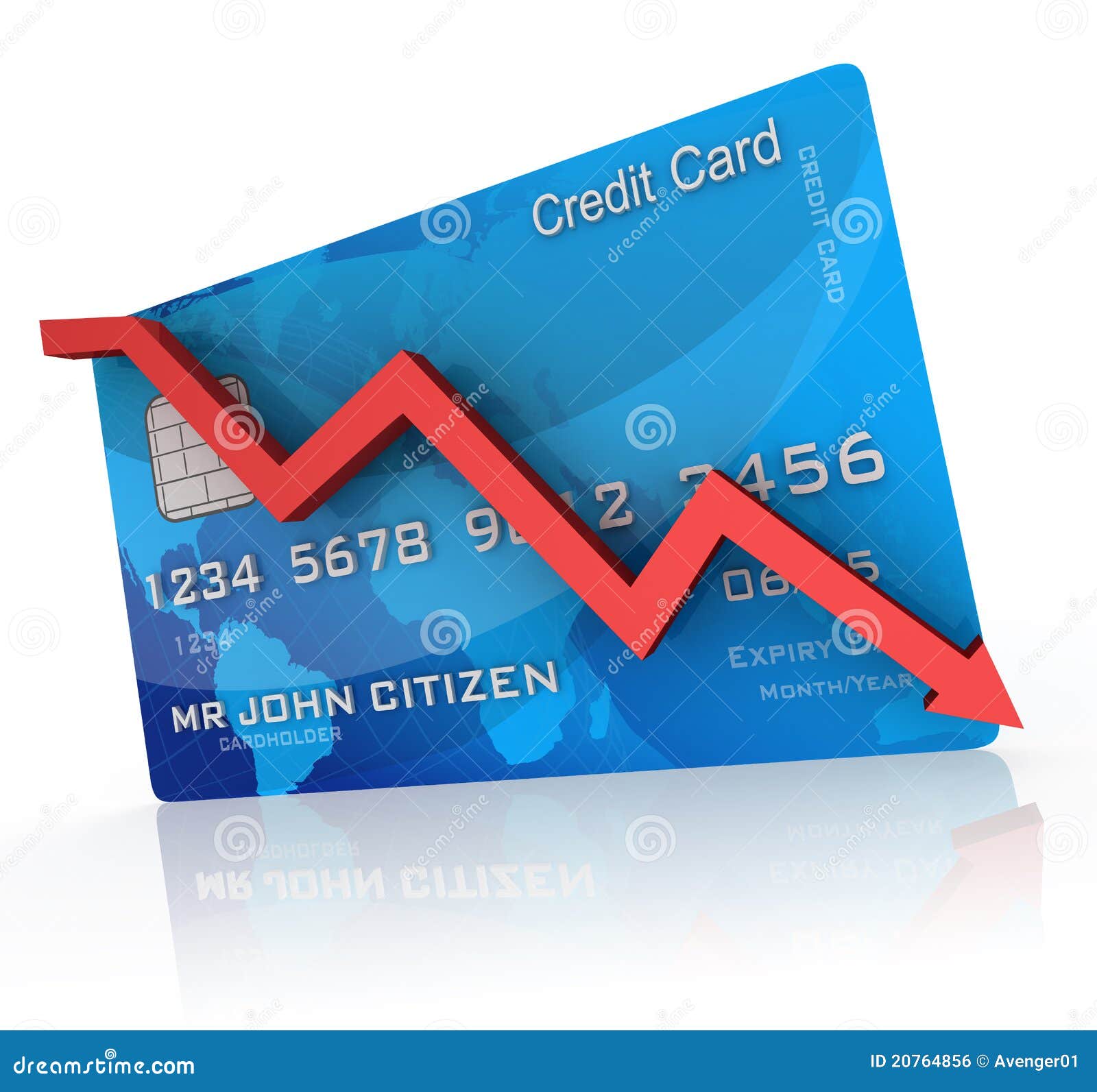 Credit Card Crash stock illustration. Illustration of drop - 20764856