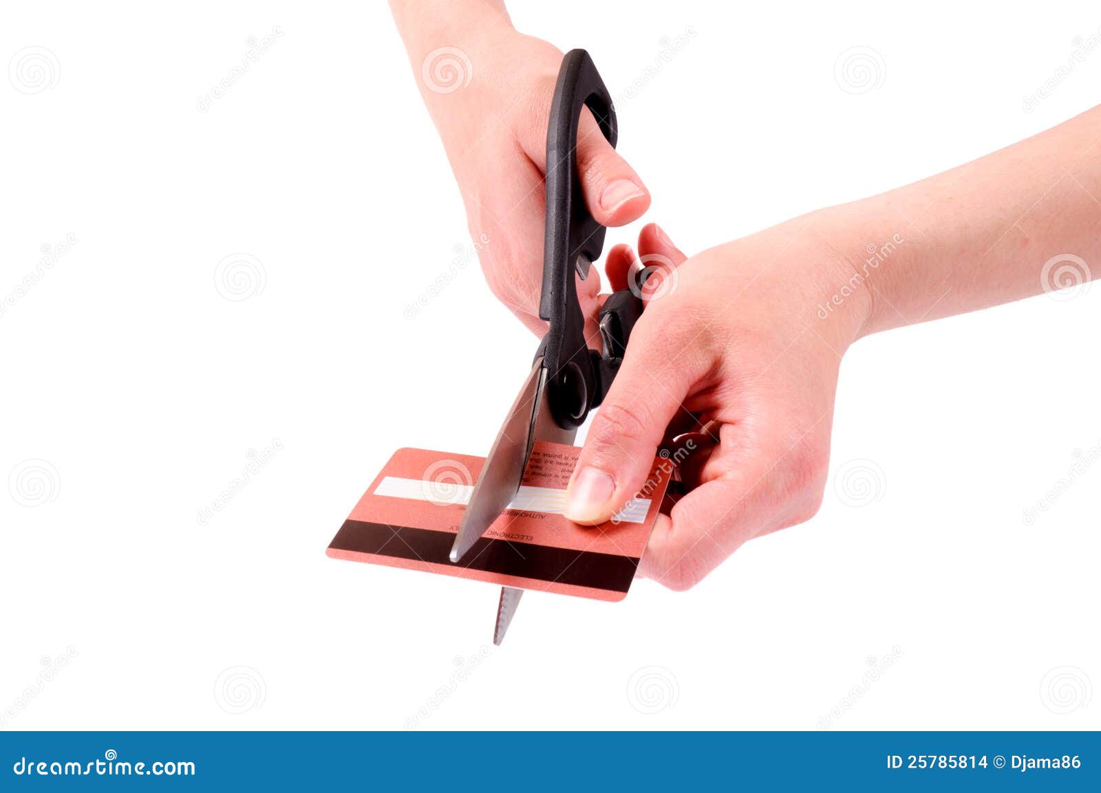 Credit card cut stock photo. Image of economy, card, impression - 25785814