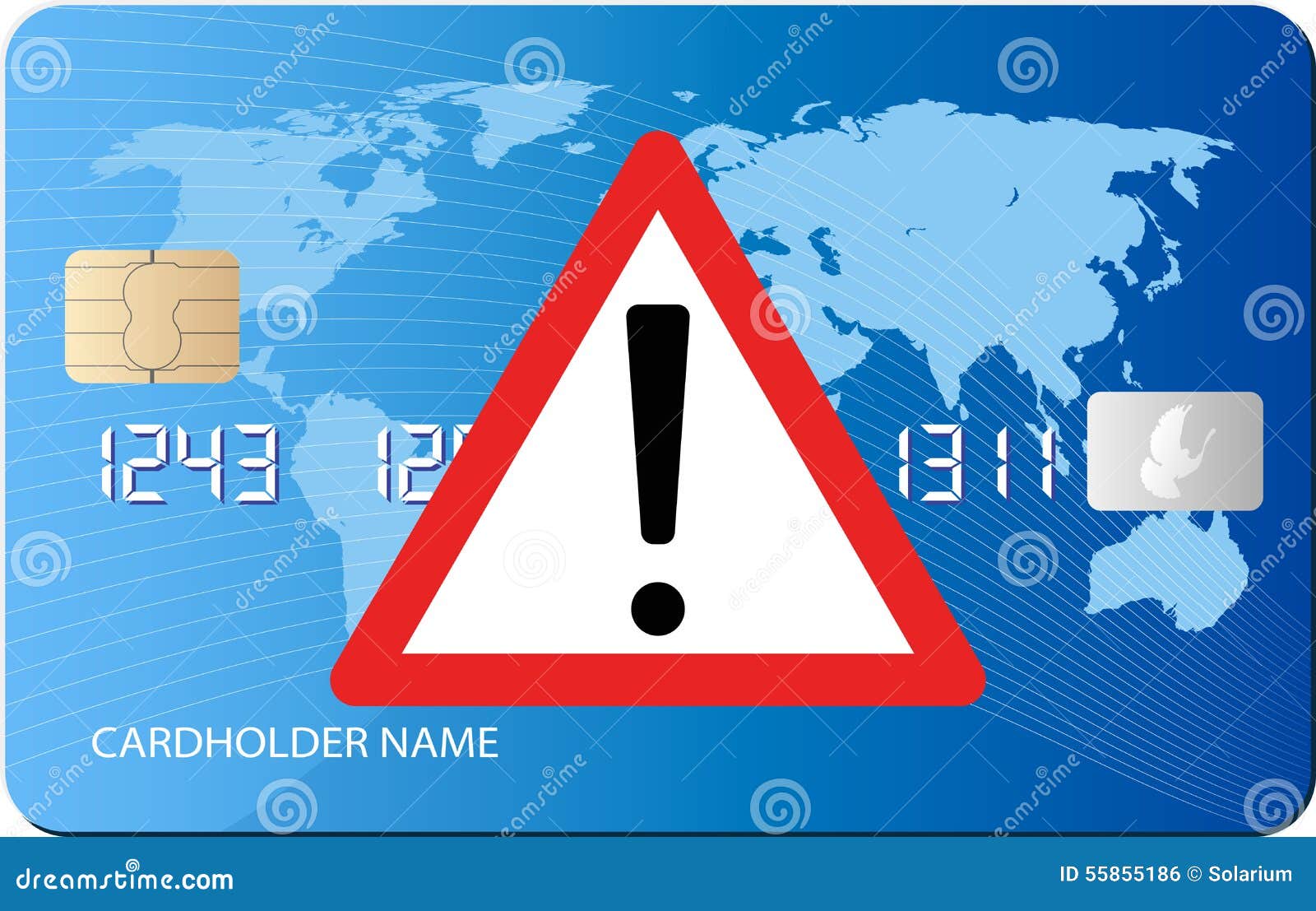 Credit card stock vector. Illustration of credit, financial - 55855186
