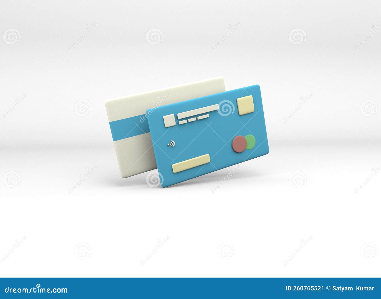 Card 3D Illustration 3D Render Stock Illustration - Illustration of ...