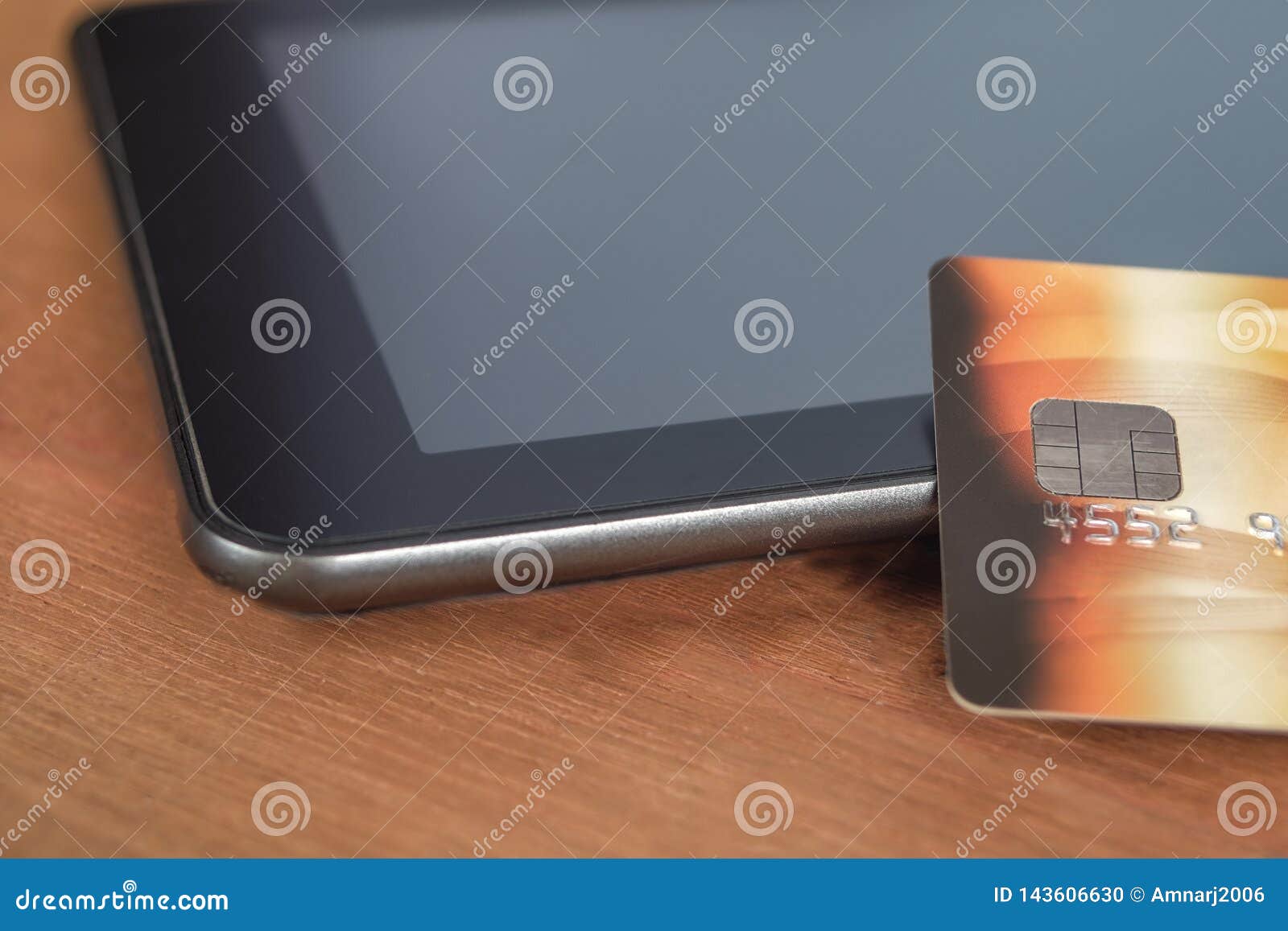 Credit Card or Debit Card on Tablet ,shopping Online Stock Photo ...
