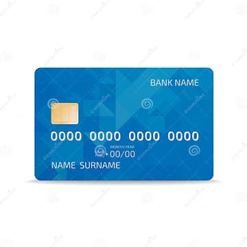 Credit or Debit Card Design Stock Vector - Illustration of cash ...