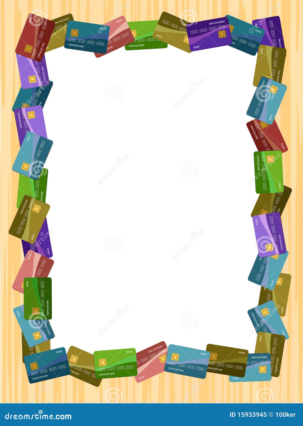 Credit card frame pattern stock vector. Illustration of computer - 15933945