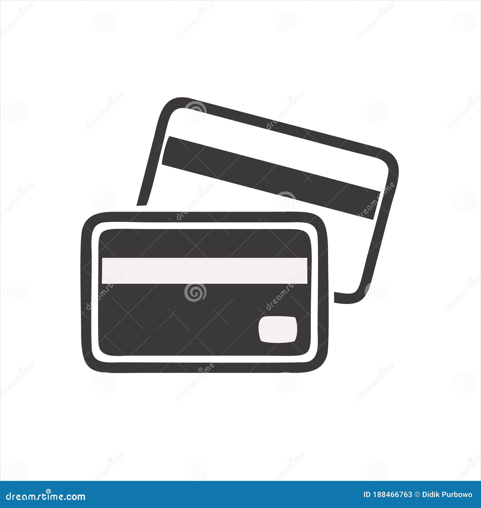 Credit Card Front And Back View Icon, Credit Card Front And Back View ...