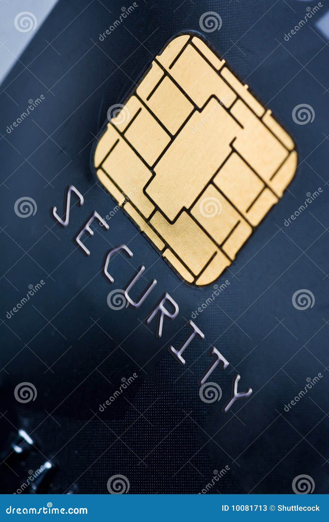 Credit card with gold chip stock image. Image of dollar - 10081713