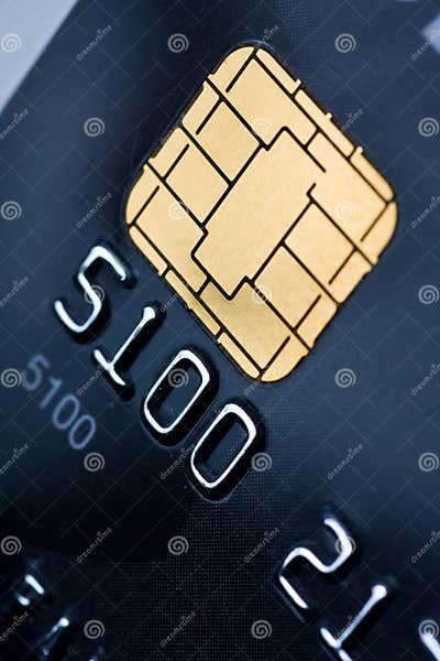 Credit card with gold chip stock image. Image of golden - 9509587