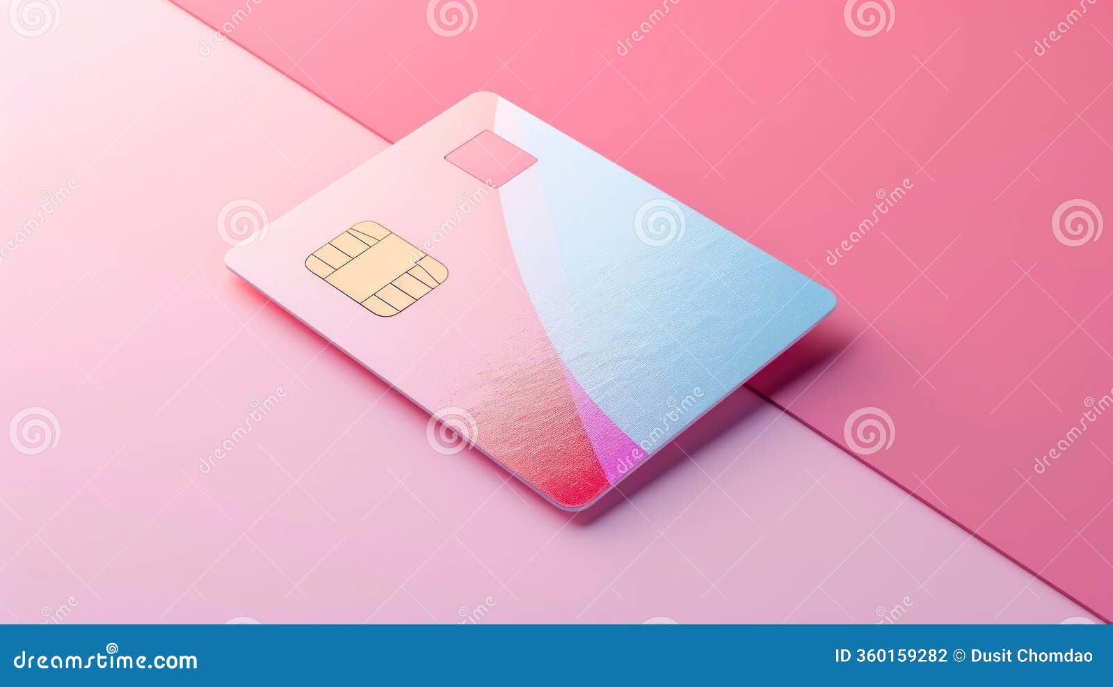 A Credit Card with a Gold Colored Chip on it Stock Photo - Image of ...