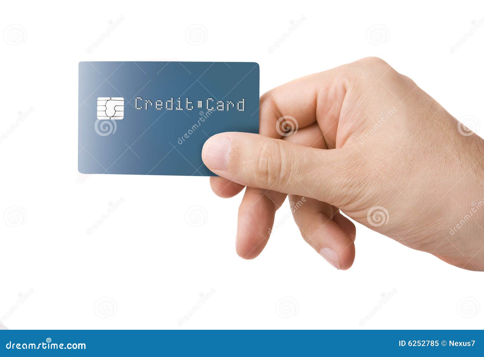 Credit Card in Hand stock image. Image of caucasian, card - 6252785