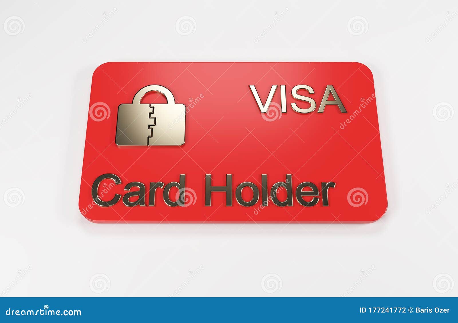 Credit Card Horizontal Composition with Copy Space Stock Illustration ...