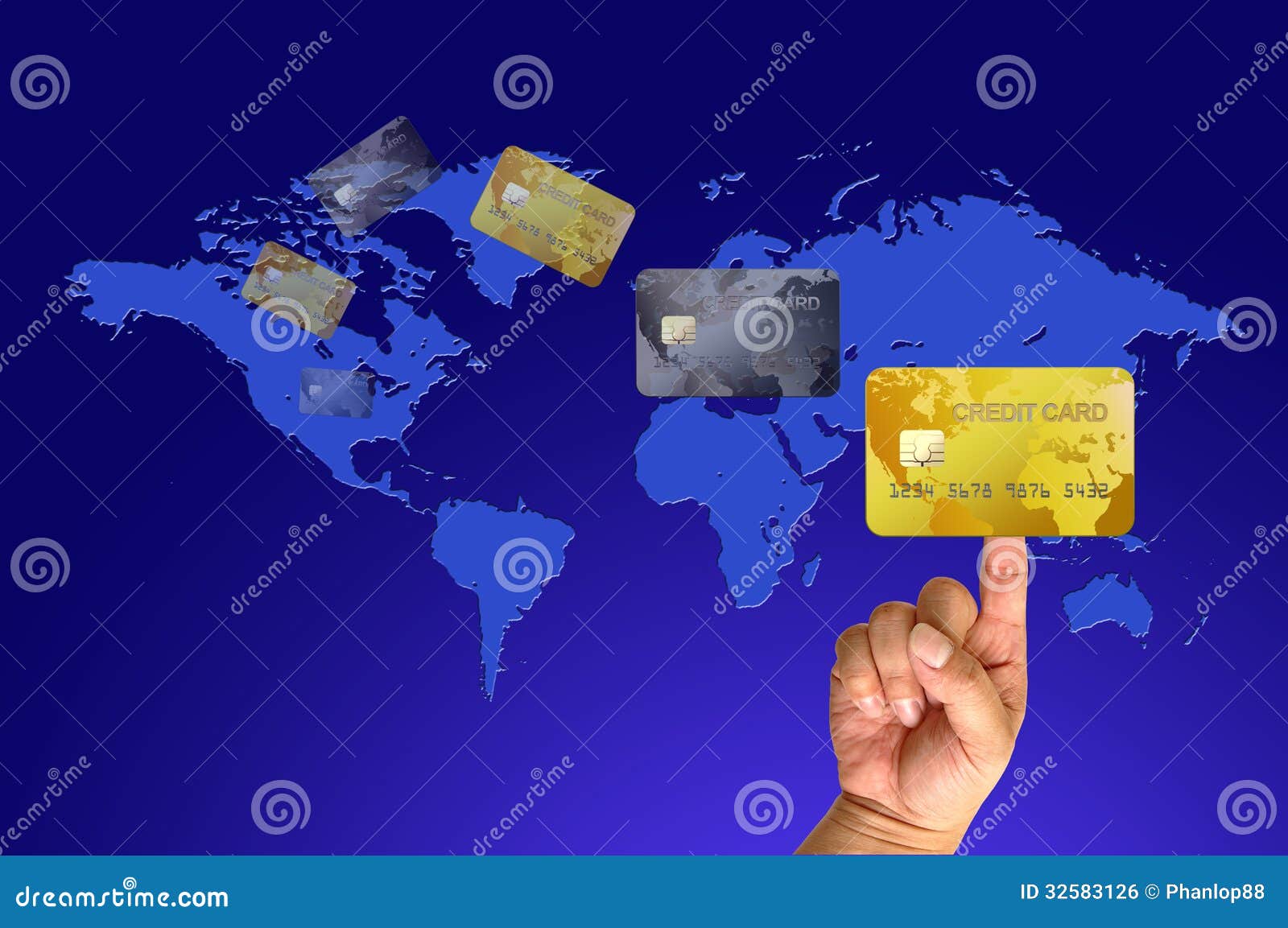 Credit card stock photo. Image of isolated, debt, plastic - 32583126