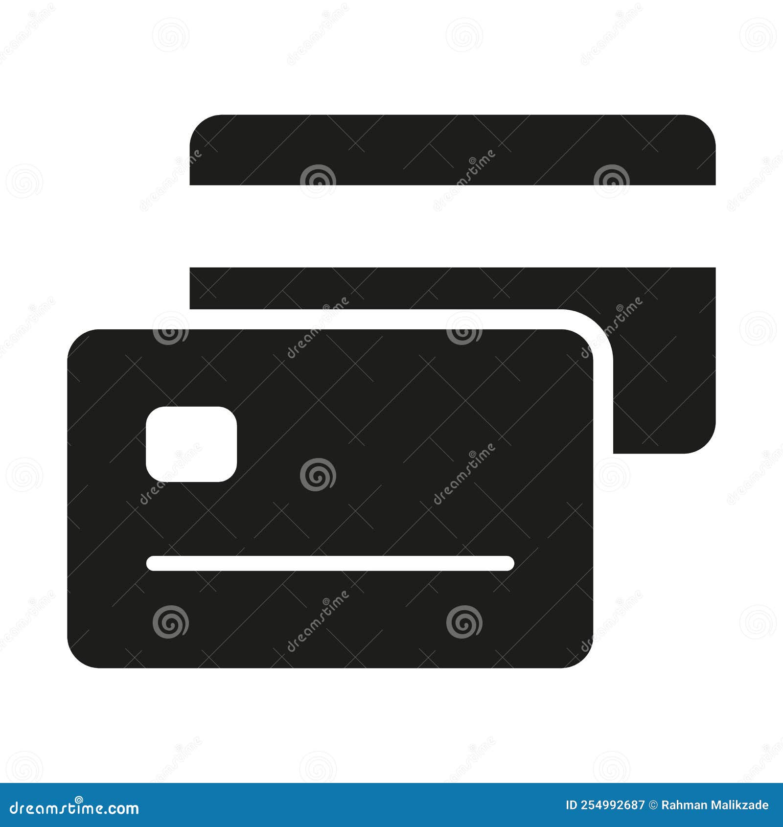Credit Card Icon. Internet Payment Card Vector Illustration Stock ...