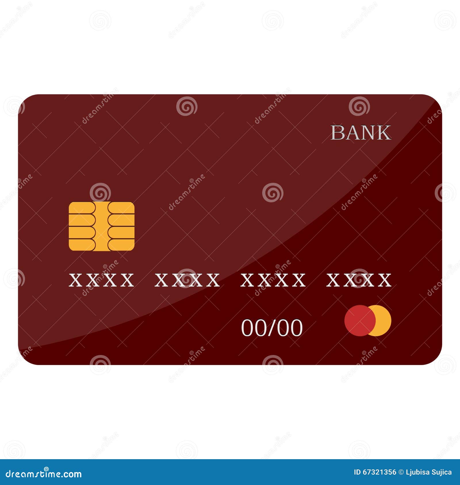Credit card icon red stock illustration. Illustration of abstract ...