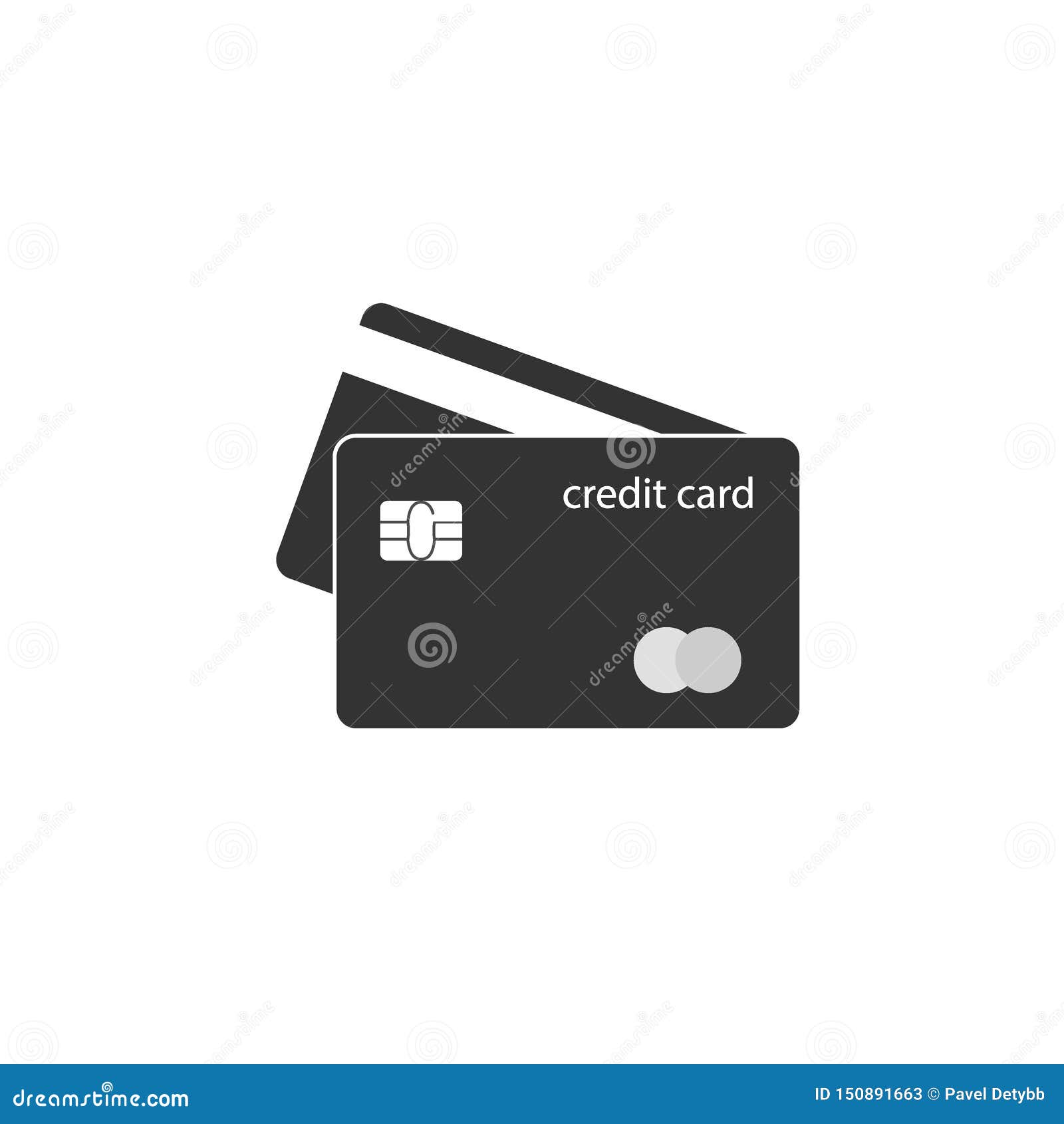 Credit Card Icon. Vector Illustration, Flat Design Stock Illustration ...