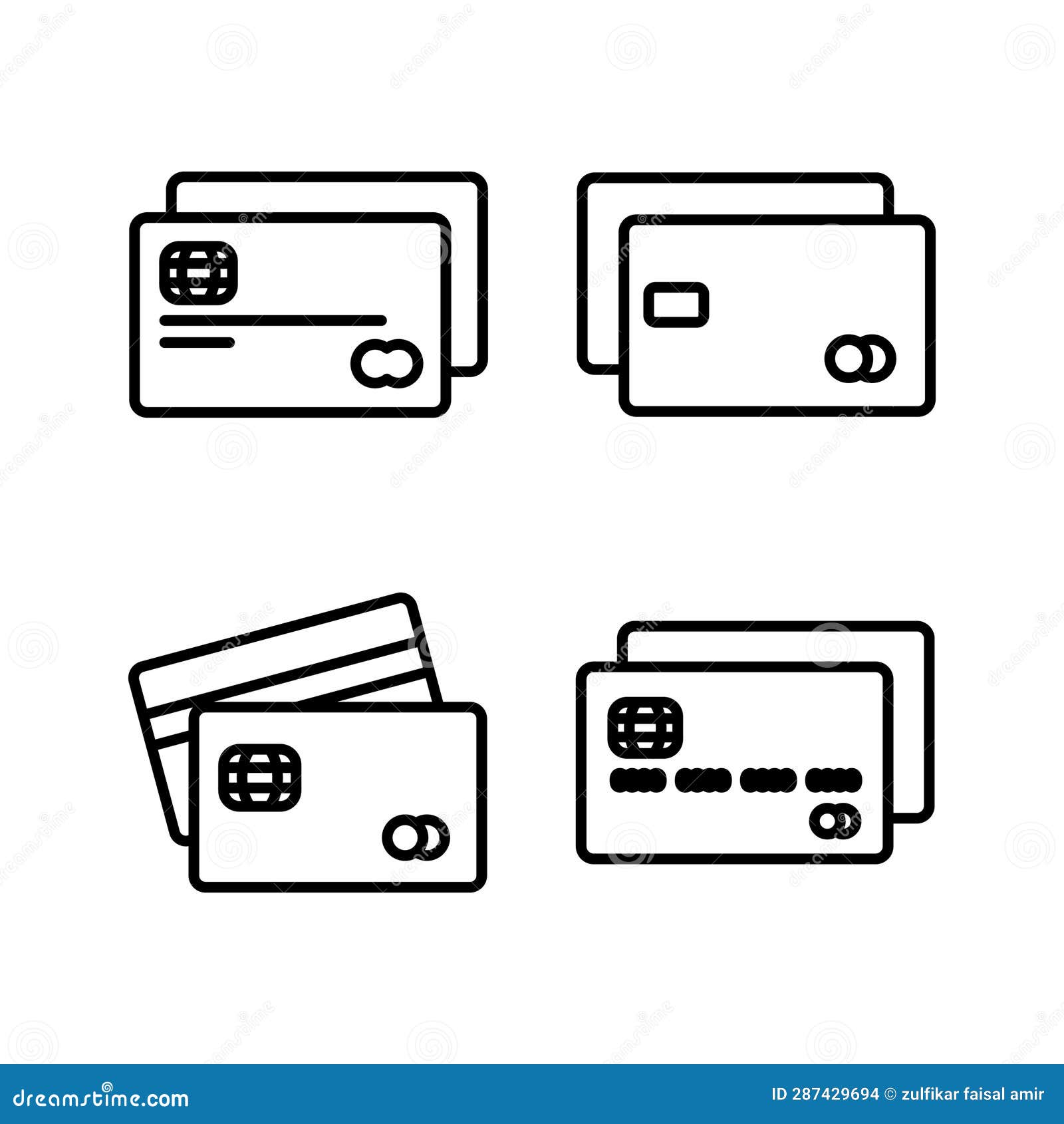 Credit Card Icon . Payment Icon. Debit Payment Icon Stock Vector ...
